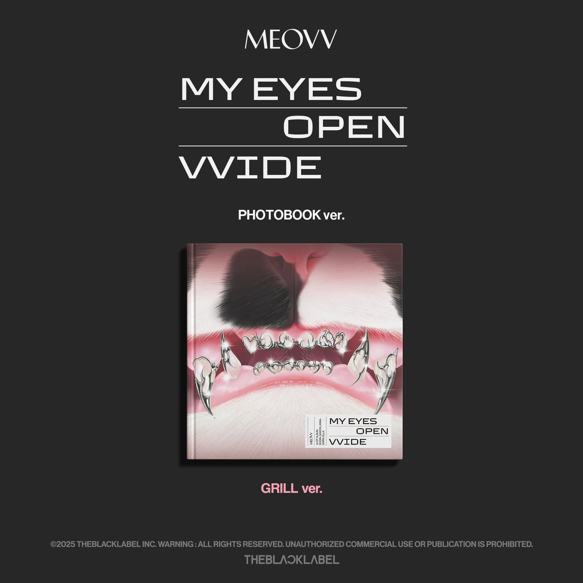 MEOVV 1st EP ALBUM 'MY EYES OPEN VVIDE' (GRILL ver.) - MEOVV Official Store