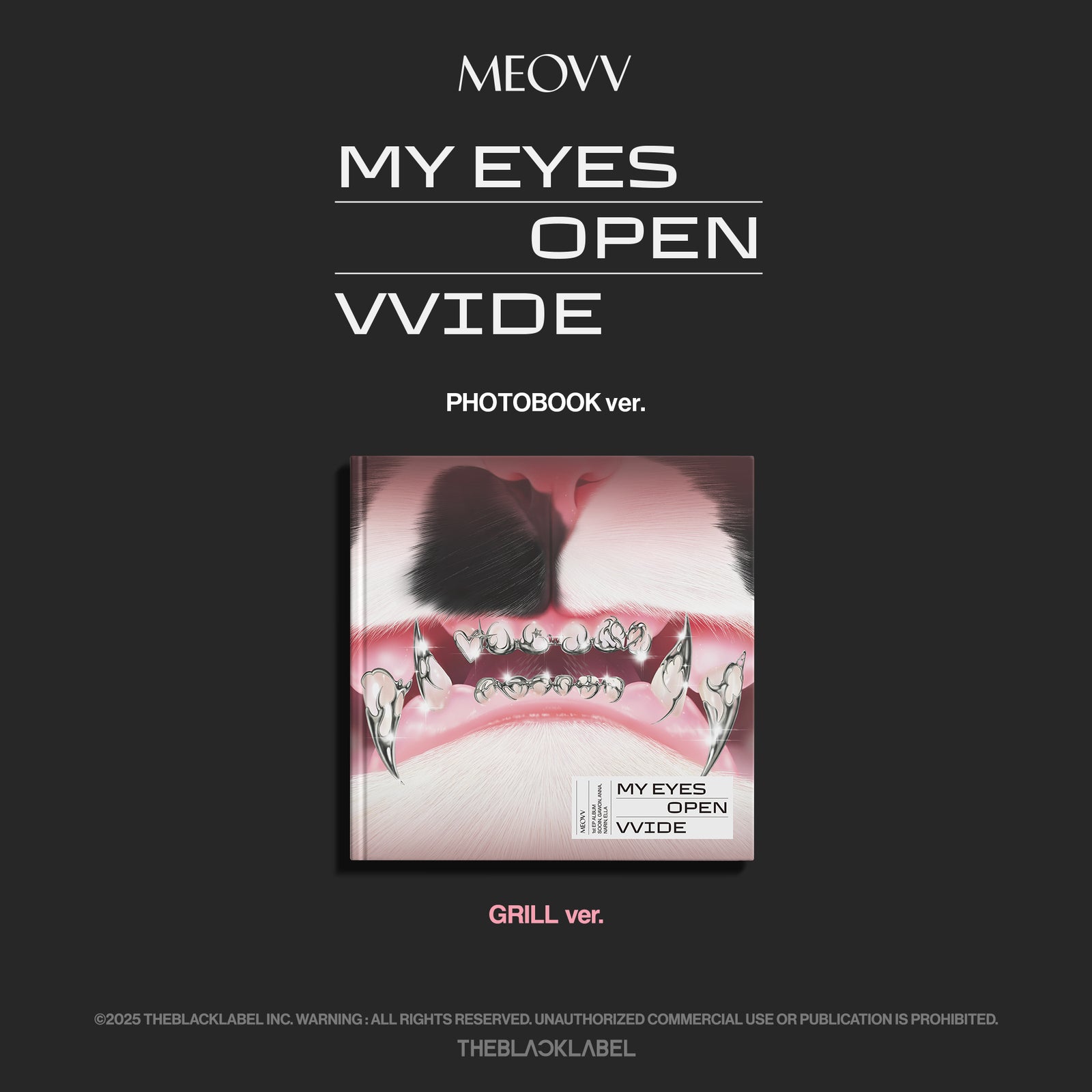MEOVV 1st EP ALBUM 'MY EYES OPEN VVIDE' (GRILL ver.) - MEOVV Official Store